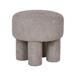House Nordic Pouf "Canberra" in Hellgrau - (H)43 x &Oslash; 43 cm - 54% | Sitzmoebel