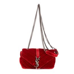 Yves Saint Laurent YSL Umh&auml;ngetasche in Rot - (B)17 x (H)10 x (T)5 cm - 60% | Damen-taschen