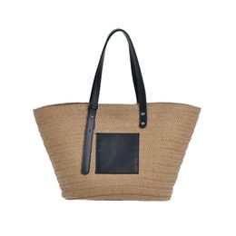 BLE Shopper in Natur/ Schwarz - (B)47 x (H)27 cm - 41% | Damen-taschen