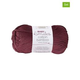 Schachenmayr since 1822 10er-Set: Baumwoll-Mixgarne ''Cotton Bamboo'' in Bordeaux - 10x 50 g - 53% | Kreativbedarf-diy