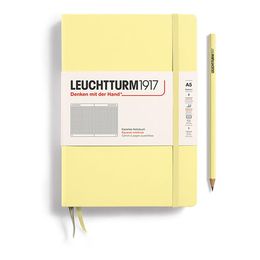LEUCHTTURM1917 Kariertes Notizbuch in Gelb - A5 - 16% | Buero-schulbedarf