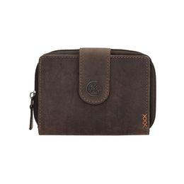 HIDE & STITCHES Leder-Geldb&ouml;rse in Braun - (B)12,5 x (H)9 x (T)3,5 cm - 50% | Portemonnaies-etuis