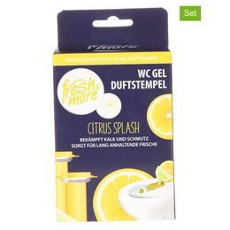 Fresh & More 4er-Set: WC-Duftstempel "Citrus Splash", je 2x 42 ml - 12% | Putzutensilien