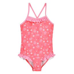 Playshoes Badeanzug "Hawaii" in Pink - 25% | Gr&ouml;&szlig;e 122/128 | Baby-bademode