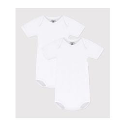 Petit Bateau 2er-Set: Bodys in Wei&szlig; - 42% | Gr&ouml;&szlig;e 74 | Baby-bodys