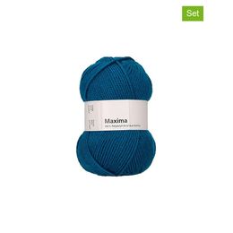 Schachenmayr since 1822 10er-Set: Kunstfasergarne ''Maxima'' in Blau - 10x 50 g - 31% | Kreativbedarf-diy