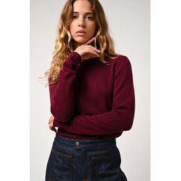 AUTHENTIC CASHMERE Kaschmir-Pullover "Criou" in Bordeaux - 64% | Gr&ouml;&szlig;e XL | Damen-pullover-cardigans