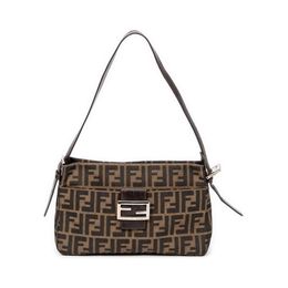 Fendi Schultertasche in Hellbraun/ Braun - (B)29 x (H)24 x (T)4 cm - 69% | Damen-taschen
