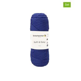 Schachenmayr since 1822 10er-Set: Kunstfasergarne ''Soft & Easy'' in Blau - 10x 100 g - 53% | Kreativbedarf-diy