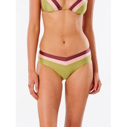 Rip Curl Bikini-Hose "Tallows" in Gr&uuml;n/ Rosa/ Lila - 75% | Gr&ouml;&szlig;e L | Damen-bademode