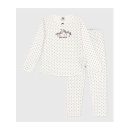 Petit Bateau Pyjama in Wei&szlig; - 48% | Gr&ouml;&szlig;e 128 | Kinder-waesche