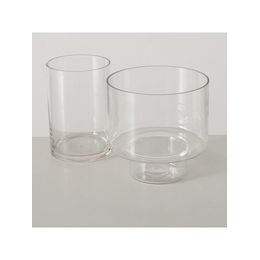 Boltze Windlicht "Elano" in Transparent - (H)30 x &Oslash; 15 cm - 70% | Kerzen-vasen
