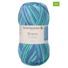 Schachenmayr since 1822 20er-Set: Kunstfasergarne ''Bravo Color'' in Blau - 20x 50 g - 48% | Kreativbedarf-diy