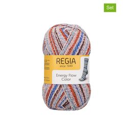 Regia 5er-Set: Mixgarne ''Energy Flow Color'' in Bunt - 5x 100 g - 49% | Kreativbedarf-diy
