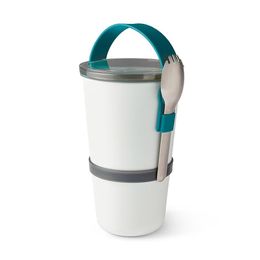 Black+Blum Lunchpot in Wei&szlig;/ Blau - 900 ml - 11% | Aufbewahren-servieren
