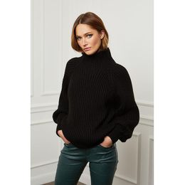 Jos&eacute;fine Wollpullover "Baby" in Schwarz - 70% | Gr&ouml;&szlig;e L | Damen-pullover-cardigans