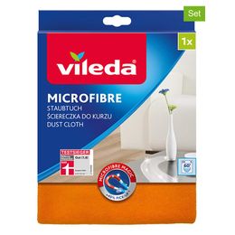 Vileda 4er-Set: Mikrofaser-Staubt&uuml;cher in Orange - (L)40 x (B)30 cm - 42% | Putzutensilien