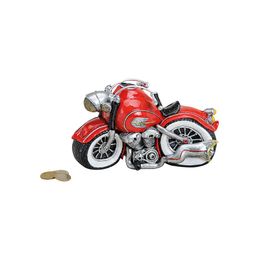 G. Wurm Spardose "Motorrad" in Rot - (B)21 x (H)13 x (T)10 cm - 10% | Dekofiguren