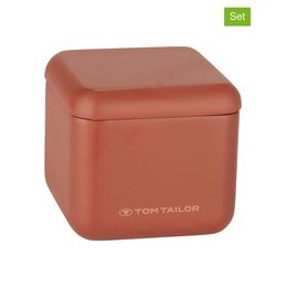 Tom Tailor 2er-Set: Aufbewahrungsdosen in Rot - (B)8,5 x (H)7,7 x (T)8,5 cm - 12% | Aufbewahren-servieren