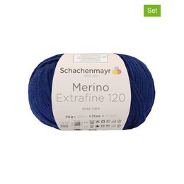 Schachenmayr since 1822 10er-Set: Wollgarne ''Merino Extrafine 120'' in Dunkelblau - 10x50 g - 49% | Kreativbedarf-diy