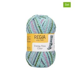 Regia 5er-Set: Mixgarne ''Energy Flow Color'' in Bunt - 5x 100 g - 47% | Kreativbedarf-diy