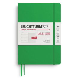 LEUCHTTURM1917 Wochenkalender & Notizbuch in Gr&uuml;n - A5, ENG - 34% | Buero-schulbedarf