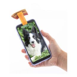 InnovaGoods Handy-Aufsatz f&uuml;r Haustier-Selfies in Orange - (B)8 x (H)2 x (T)12 cm - 78% |