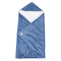 Kaiser Naturfellprodukte Einschlagdecke "Winter Wrap" in Blau - (L)85 x (B)85 cm - 34% | Einschlagdecken