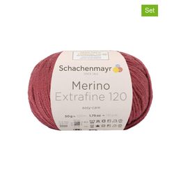 Schachenmayr since 1822 10er-Set: Wollgarne ''Merino Extrafine 120'' in Rot - 10x50 g - 52% | Kreativbedarf-diy