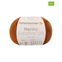 Schachenmayr since 1822 10er-Set: Wollgarne ''Merino Extrafine 120'' in Hellbraun - 10x50 g - 50% | Kreativbedarf-diy