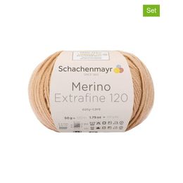 Schachenmayr since 1822 10er-Set: Wollgarne ''Merino Extrafine 120'' in Beige - 10x50 g - 50% | Kreativbedarf-diy