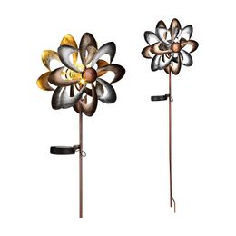 Garden Hero LED-Solar-Gartenstecker in Braun/ Gold - (B)23 x (H)92 x (T)12,5 cm - 26% | Aussenbeleuchtung