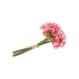 daan kromhout Deko-Blumenstrau&szlig; "Poppy" in Pink/ Wei&szlig;/ Gr&uuml;n - (H)33 cm - 59% | Kerzen-vasen