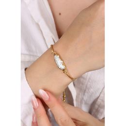 Pierres delicates Vergold. Armkette mit Perlmutt - 45% | Schmuck