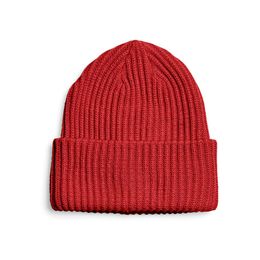 Pieces Strickm&uuml;tze in Rot - 15% | Damen-muetzen-caps