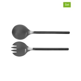 Wenko 2tlg. Set: Salatbesteck "Nagy" in Schwarz - (L)29 cm - 13% | Gedeckter-tisch