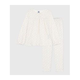 Petit Bateau Pyjama in Wei&szlig; - 48% | Gr&ouml;&szlig;e 140 | Baby-waesche