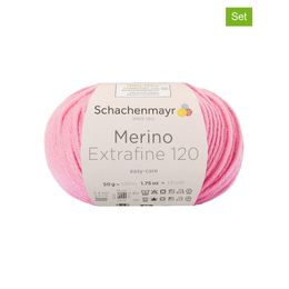 Schachenmayr since 1822 10er-Set: Wollgarne ''Merino Extrafine 120'' in Rosa - 10x50 g - 49% | Kreativbedarf-diy