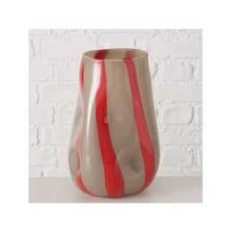 Boltze Vase "Larana" in Beige/ Rot - (H)29 cm - 44% | Kerzen-vasen