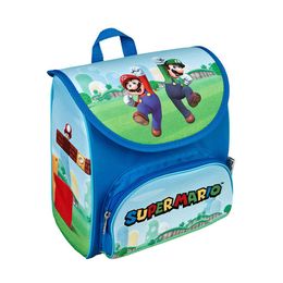 Super Mario Vorschulranzen "Super Mario" in Blau - (B)23 x (H)21 x (T)13 cm - 31% | Buero-schulbedarf