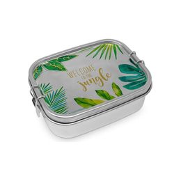 PPD Edelstahl-Lunchbox "Jungle" - (B)16,5 x (H)6 x (T)14 cm - 53% | Aufbewahren-servieren