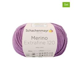 Schachenmayr since 1822 10er-Set: Wollgarne ''Merino Extrafine 120'' in Lila - 10x50 g - 52% | Kreativbedarf-diy