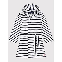 Petit Bateau Bademantel in Dunkelblau/ Wei&szlig; - 50% | Gr&ouml;&szlig;e 116-128 | Badtextilien