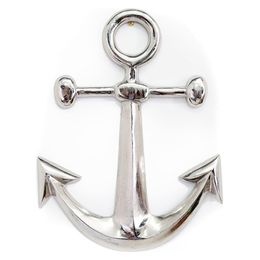 SiL Interiors Wanddekoration "Anchor" in Silber - (B)45,5 x (H)52,5 cm - 19% | Wanddekoration