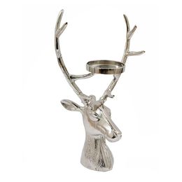 SiL Interiors Kerzenst&auml;nder in Silber - (H)58 cm - 34% | Kerzen-vasen