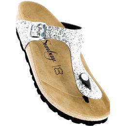 Sunbay Zehentrenner "Camelia" in Silber - 65% | Gr&ouml;&szlig;e 39 | Damen-sandalen