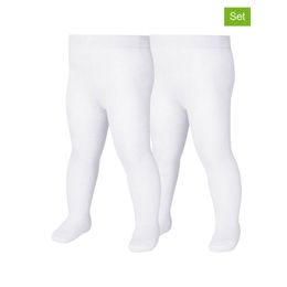 Playshoes 2er-Set: Strumpfhosen in Wei&szlig; - 37% | Gr&ouml;&szlig;e 86/92 | Babysocken-strumpfhosen