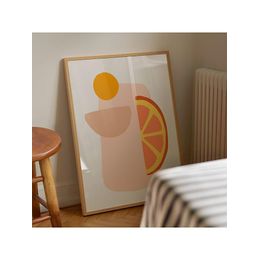poster lab Gerahmter Kunstdruck "Abstract fruits" - 21% | Gr&ouml;&szlig;e 30x40 cm | Wanddekoration