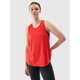 4F Trainingstop in Rot - 48% | Gr&ouml;&szlig;e L | Damen-outdoor-tops-shirts