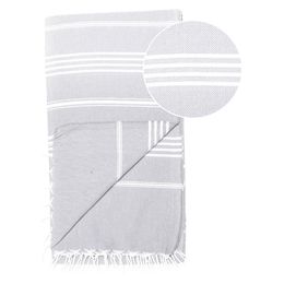 Towel to Go Strandtuch "Sultan" in Grau - (L)180 x (B)100 cm - 52% | Badtextilien